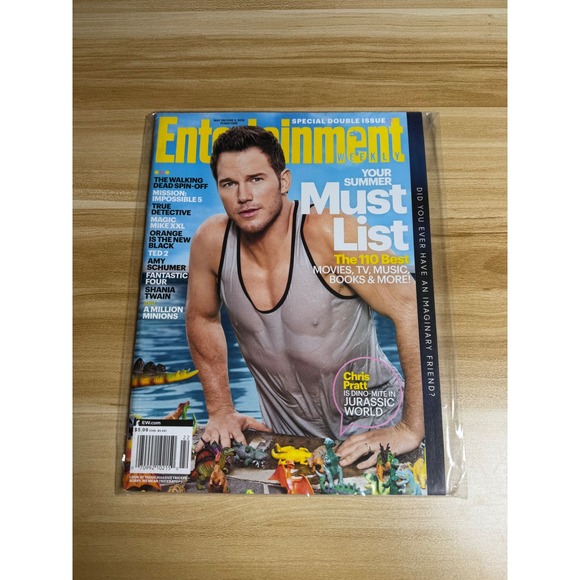 Media | Entertainment Weekly Magazine Chris Pratt Jurassic World Summer ...